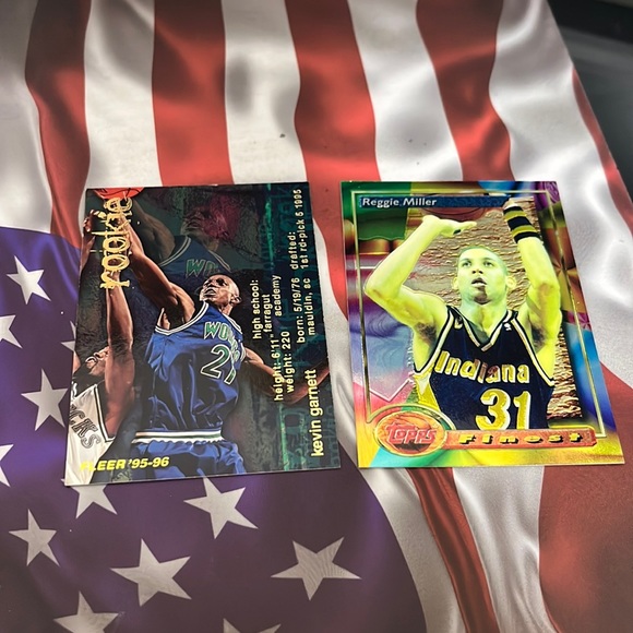 Topps | Toys | 2 Cards Reggie Miller 9931994 And 199596 Fleer Kevin ...